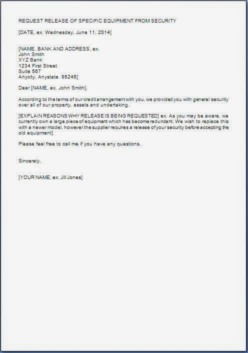 Security Release Letter Format