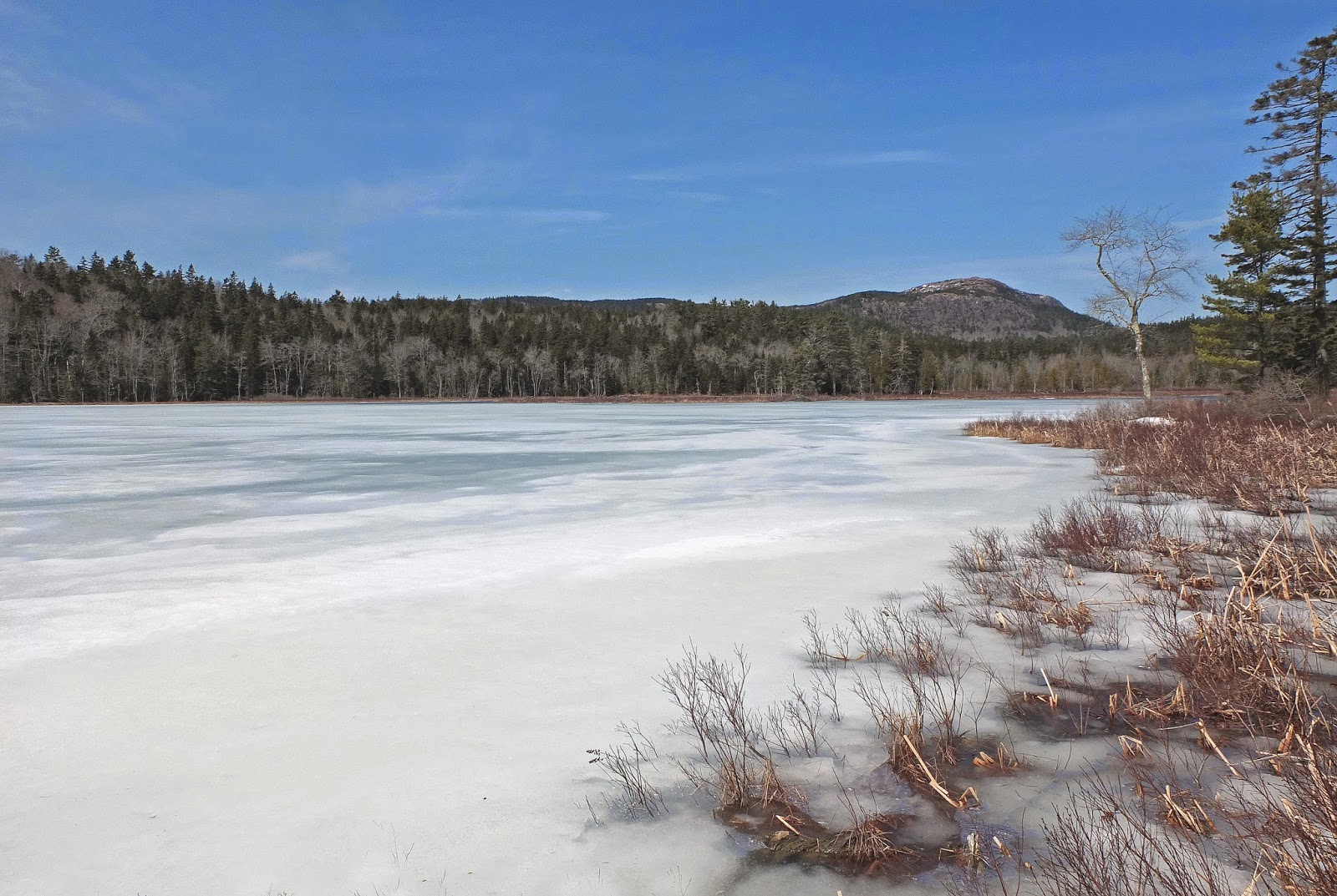 Hiking in Maine with Kelley: 4/7/14 Little Long Pond / Jordan Stream