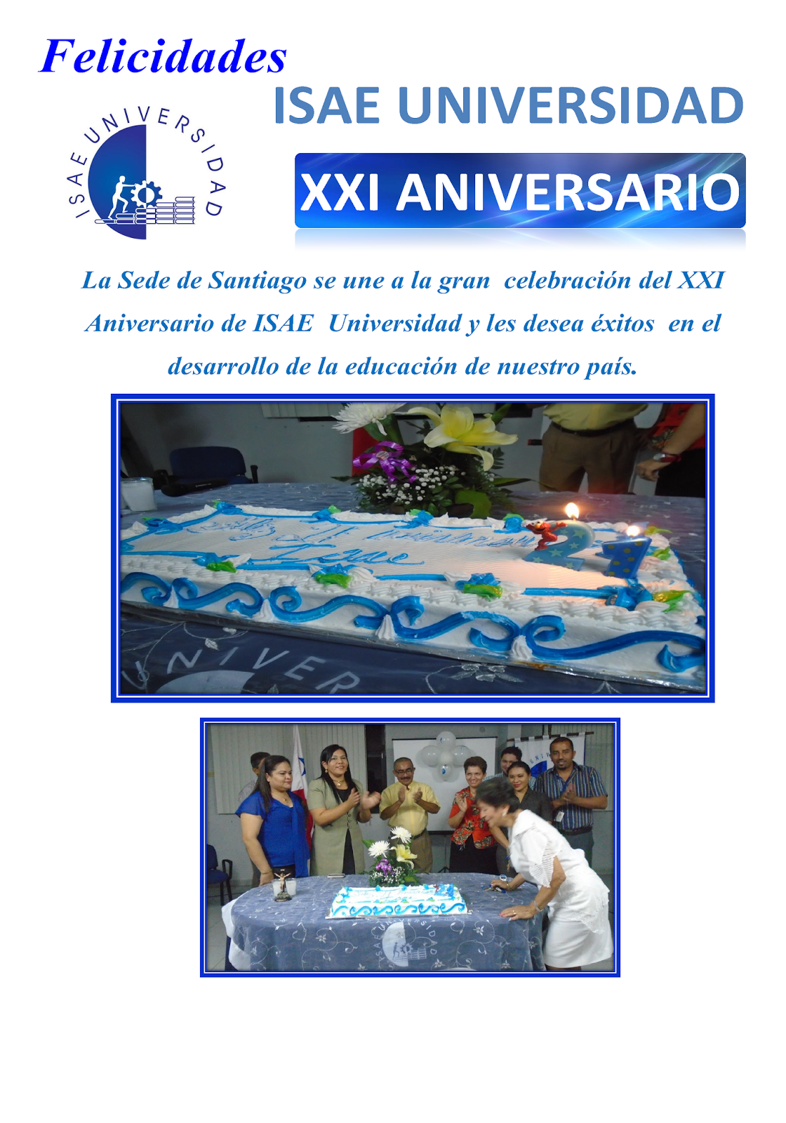 NOTICIAS: La Sede de Santiago se une a la gran celebración del XXI ...