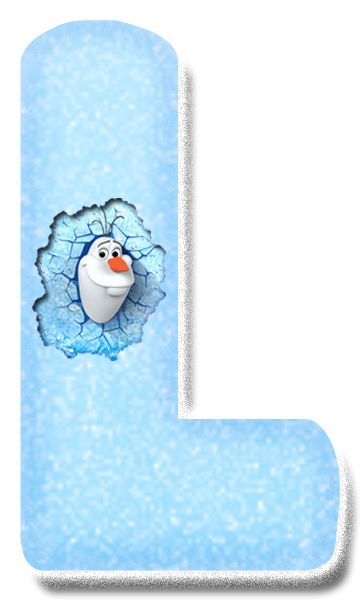Alfabeto de Olaf para Imprimir Gratis. Frozen Olaf Letters. - Oh my ...