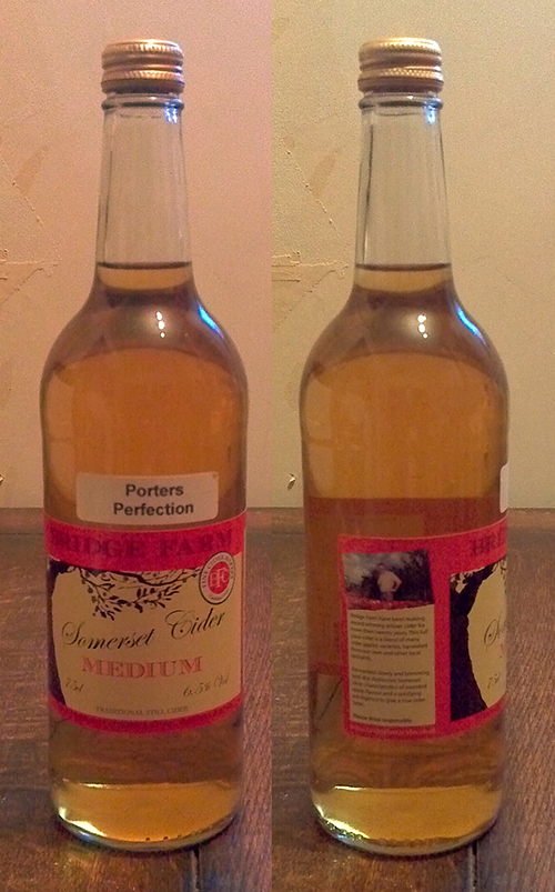 Cider Pages: Bridge Farm Porters Perfection Cider