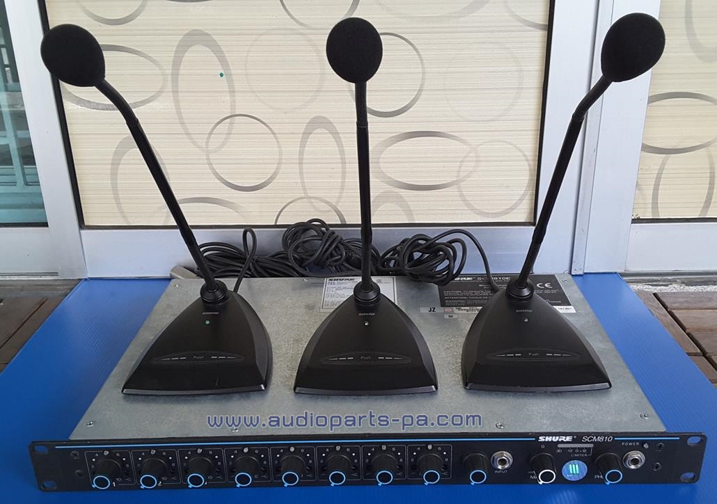 audioparts-pa: ขายมิกเซอร์ MIXER SHURE SCM 810 มหาจักร แท้