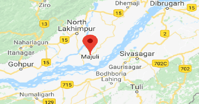 Majuli Tourist Map-2018, Majuli Map, Satellite Map Of Majuli - Majuli ...