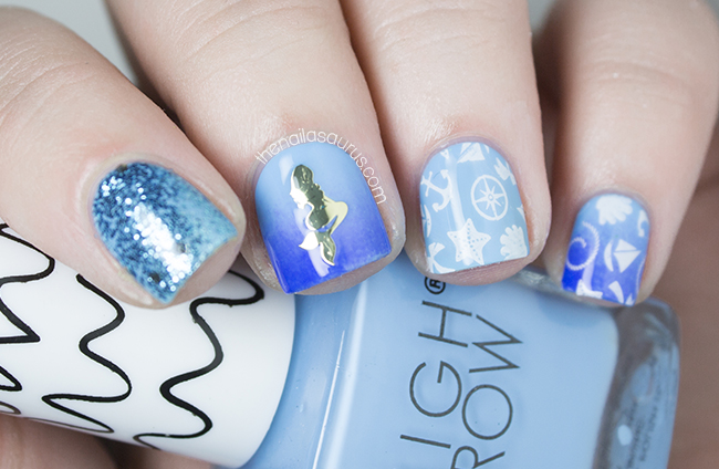 The Nailasaurus | UK Nail Art Blog - Snippet: Mermaid Blues - The ...