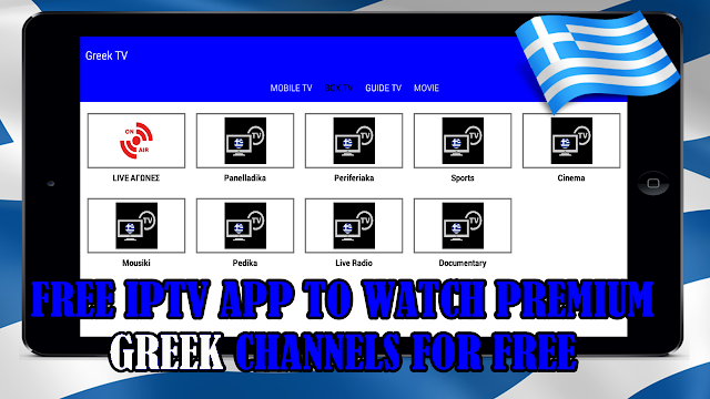 FREE IPTV APP TO WATCH PREMIUM GREEK CHANNELS FOR FREE - IPTV DROID