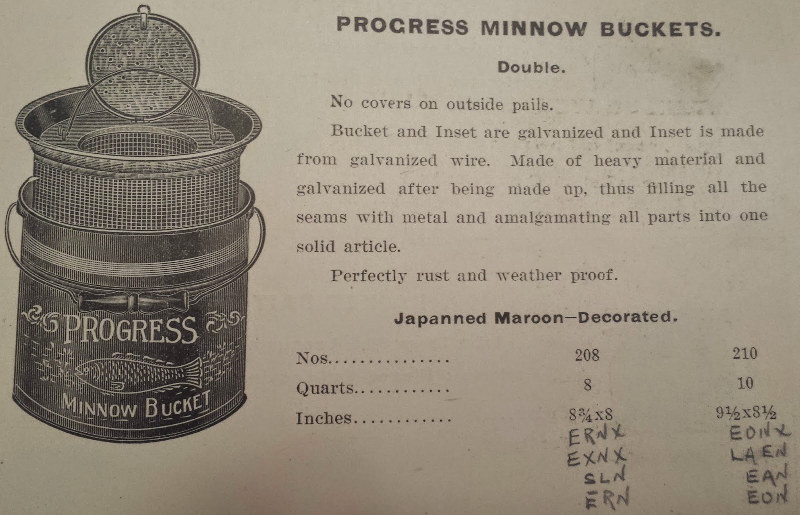 Cream City Fishing Tackle: Minnow Bucket- Progress