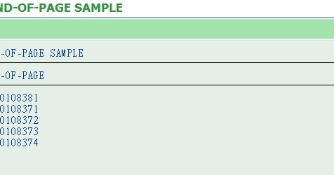ERIC YANG'S NOTEPAD: ABAP/4 : How to trigger REPORT END-OF-PAGE block event (SKIP or RESERVE)