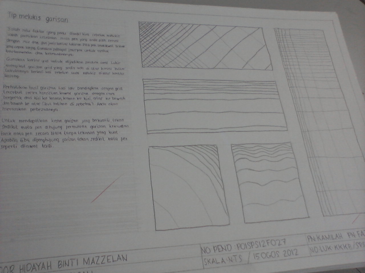 VIRTUAL FOLIO HIDAYAH M: TIP MELUKIS GARISAN