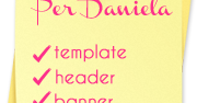 Per Daniela: template, immagine di header, banner e icone ...