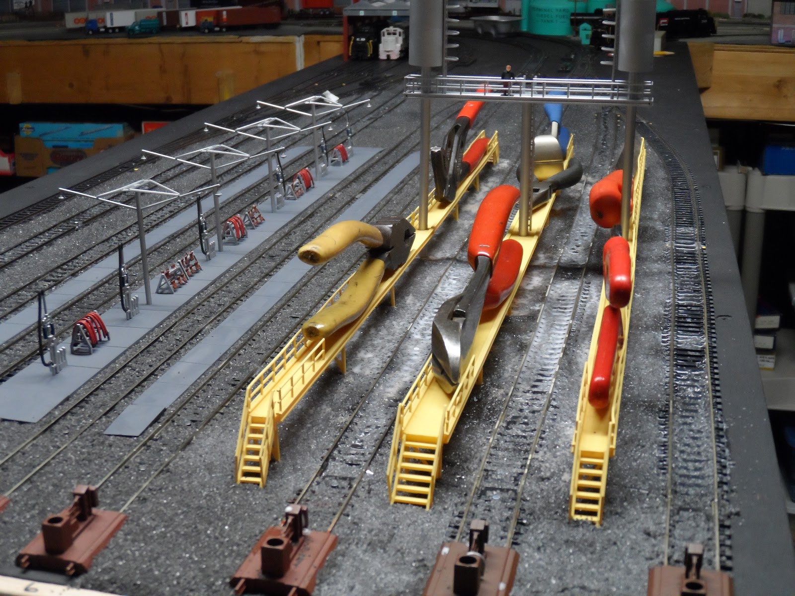 New York Central Train Layout: Terminal Yard Engine Facility Additions