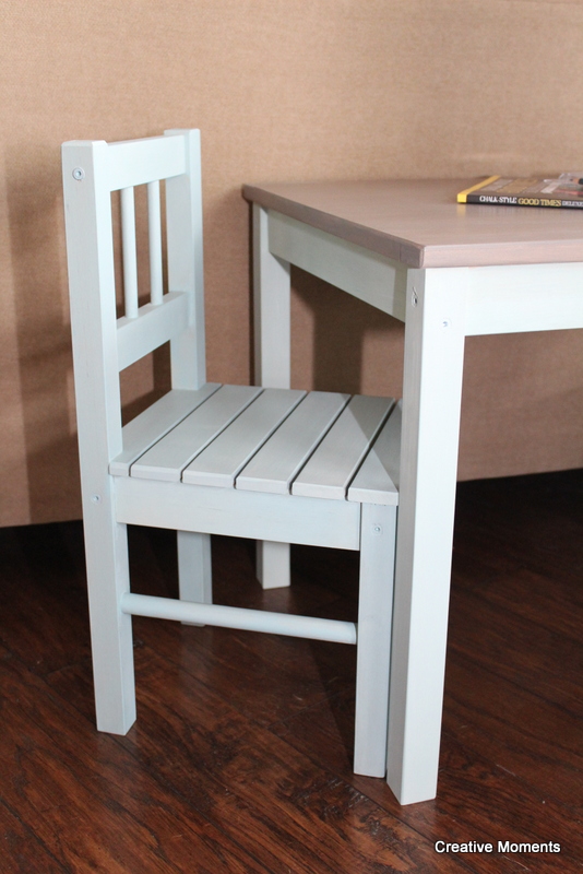 Milk Painted Kids Table Set