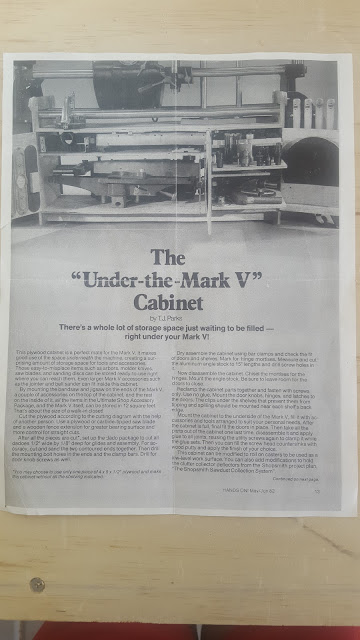 Storage: A Cabinet Under The ShopSmith, Part 1 ~ Learning Woodworking ...