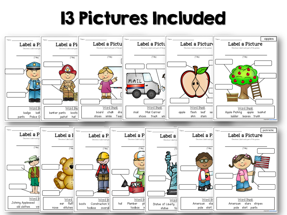 Label It and Write About It! - Teacher by the Beach