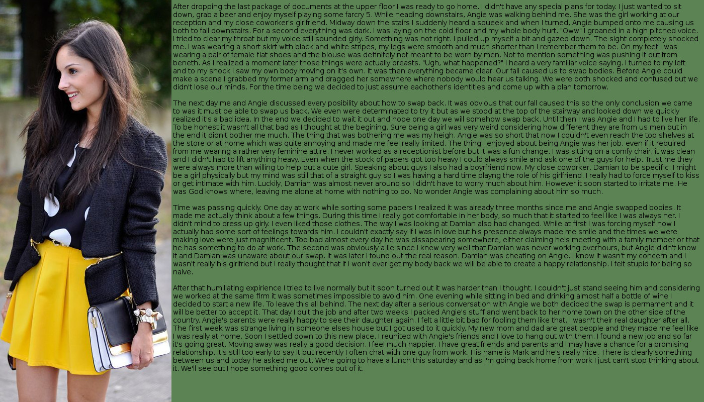 Marti's tg captions: Accident at work