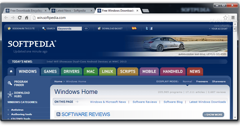 Softpedia free software download