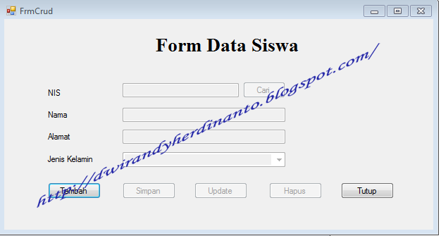 CRUD Dengan VB.NET Bagian 2 - Tutorial Koding