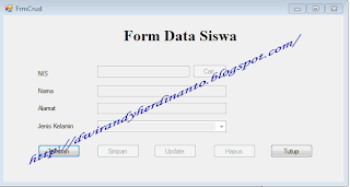 CRUD Dengan VB.NET Bagian 2 - Tutorial Koding
