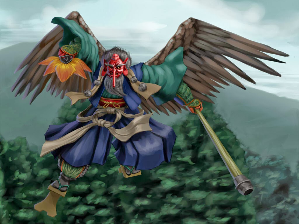GUERRIERO INTERIORE: Tengu 天狗 marzialisti magici e shamani folli....