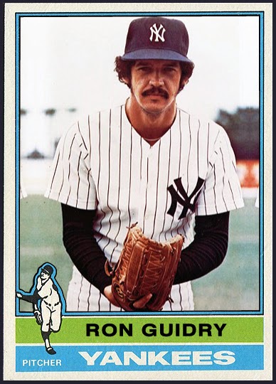 WHEN TOPPS HAD (BASE)BALLS!: DEDICATED "ROOKIE CARDS" #8: 1976 RON GUIDRY