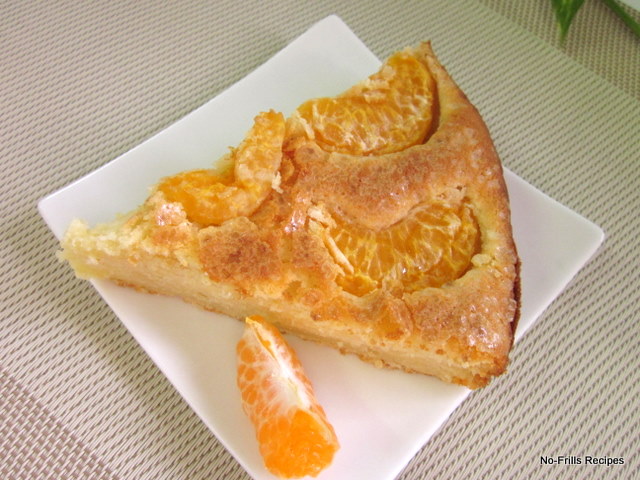 Mandarin yoghurt slice