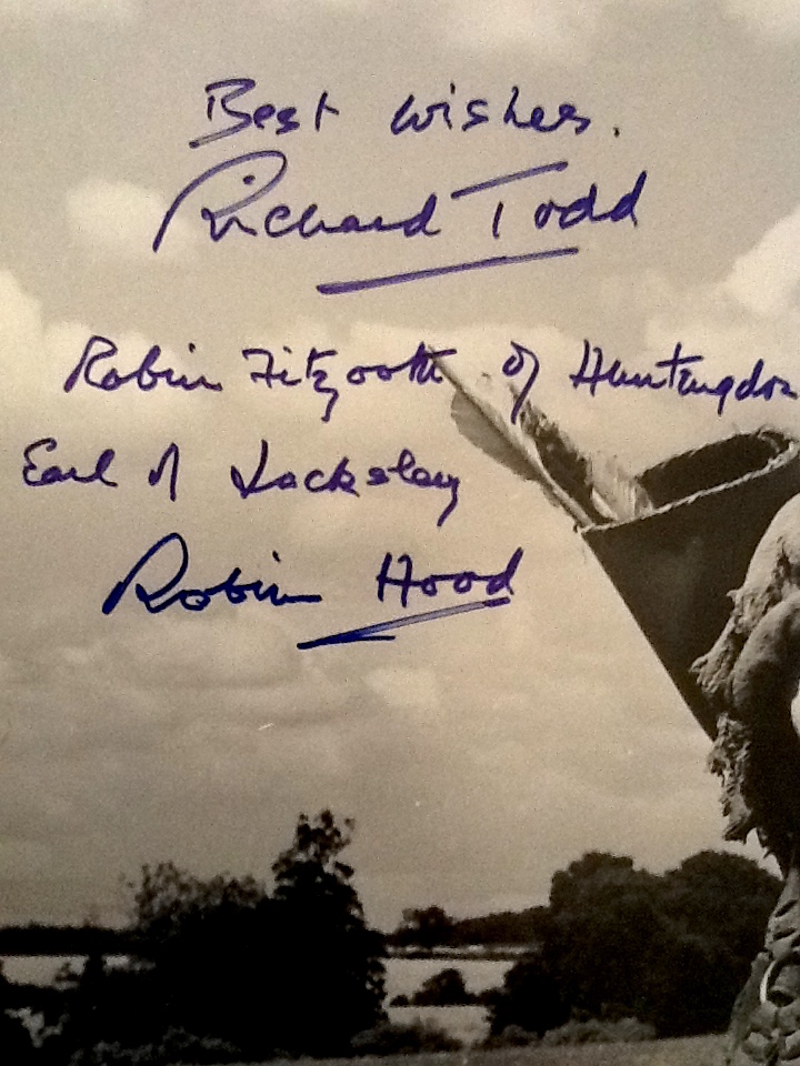 Walt Disney's Story Of Robin Hood: Richard Todd Autographs