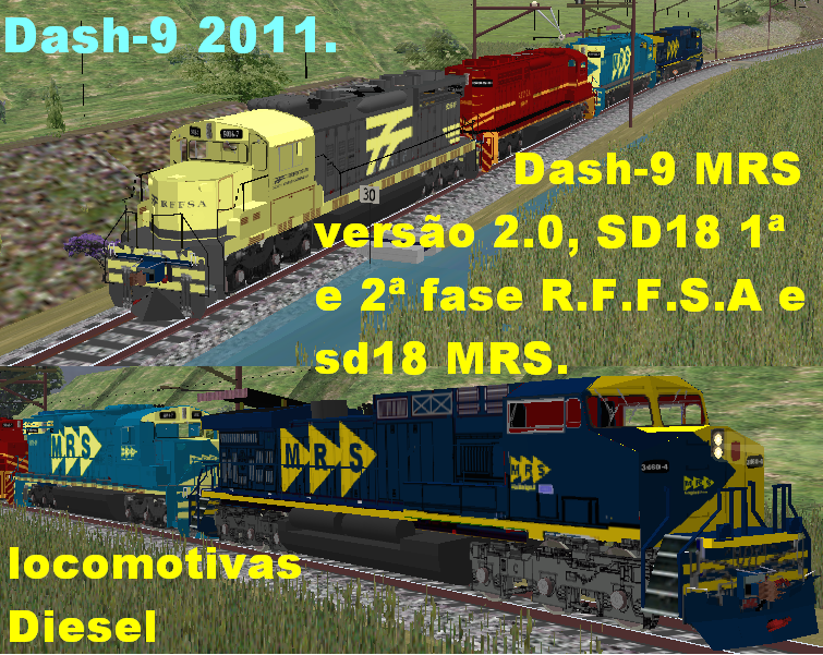 Locomotivas p/ openBVE !!!: Download SD18 & Dash-9