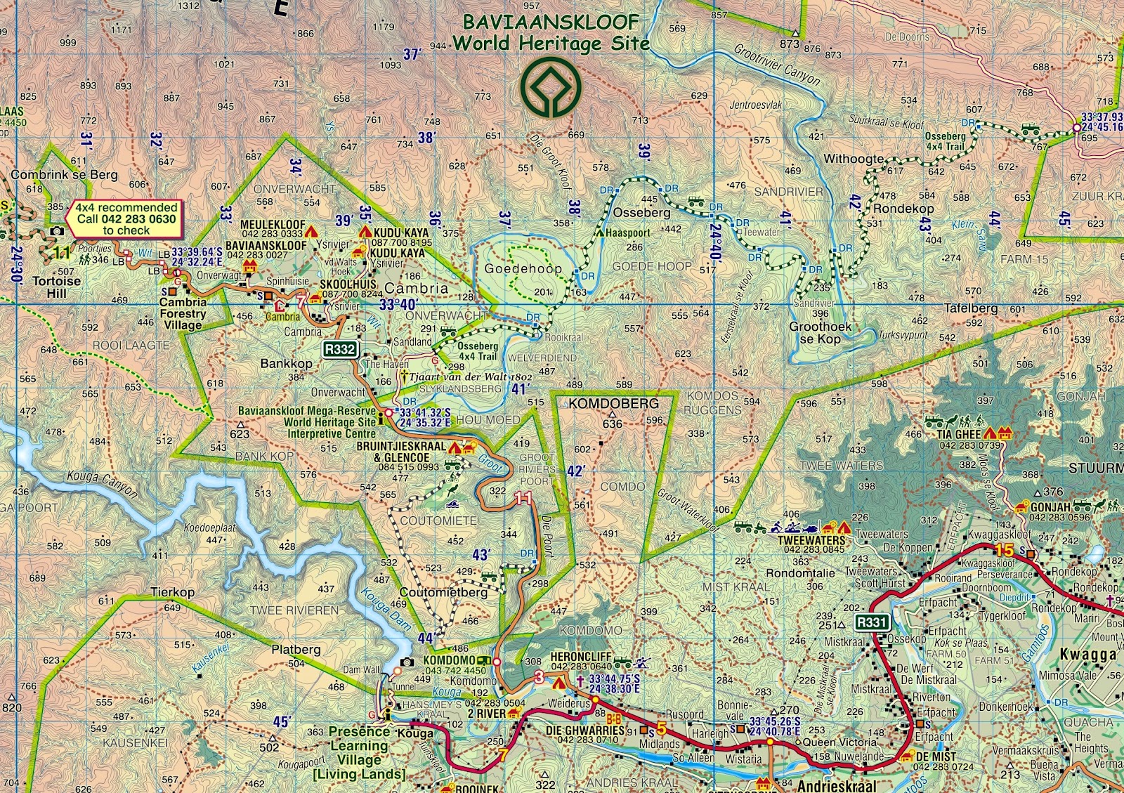 Maps for Afrika: A Bunch of Baboons