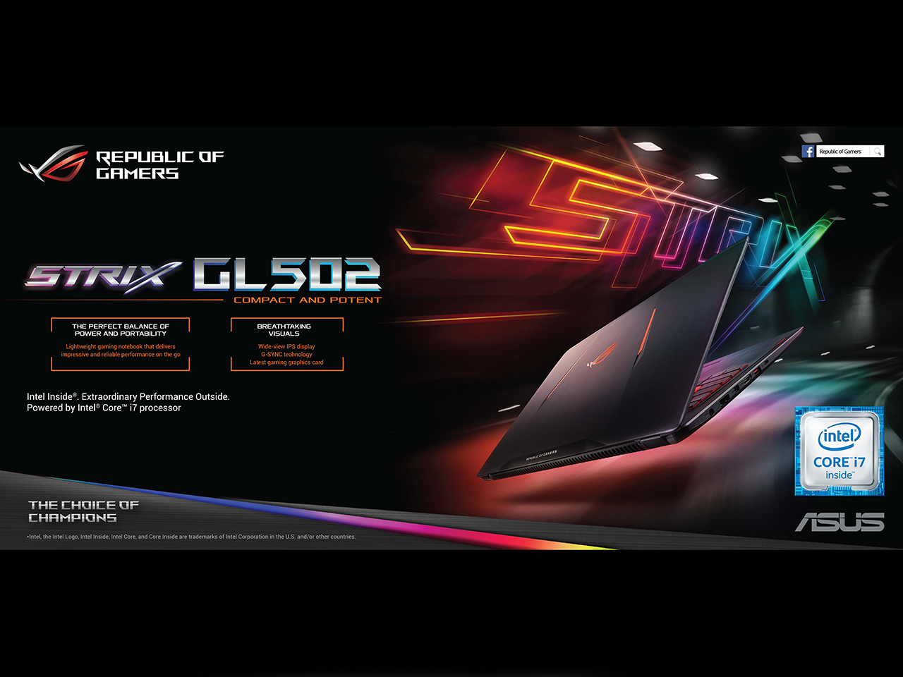 ASUS Republic of Gamers Announces First Strix Series Gaming Notebook ...