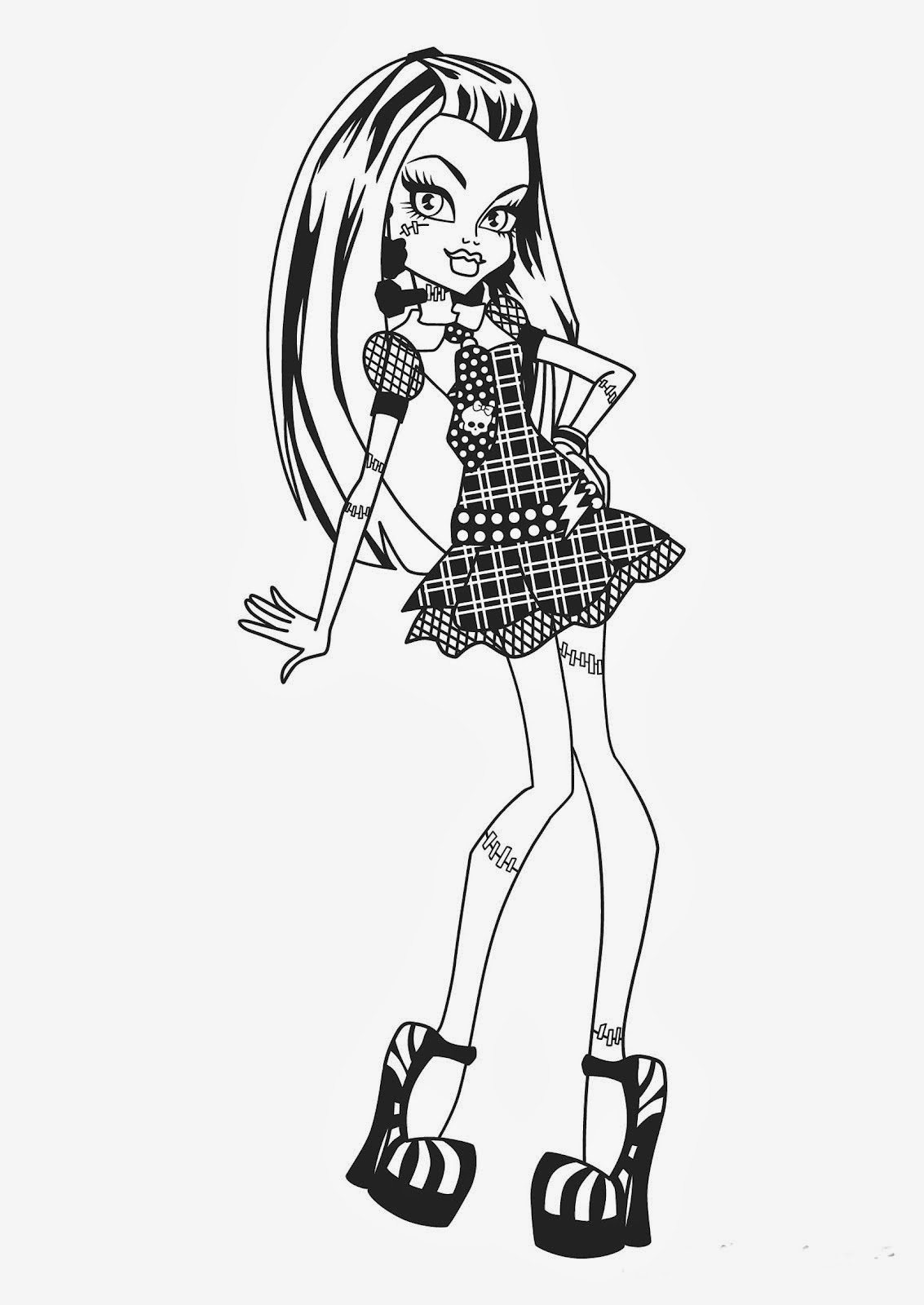 Baú da Web: Monster High desenhos para colorir