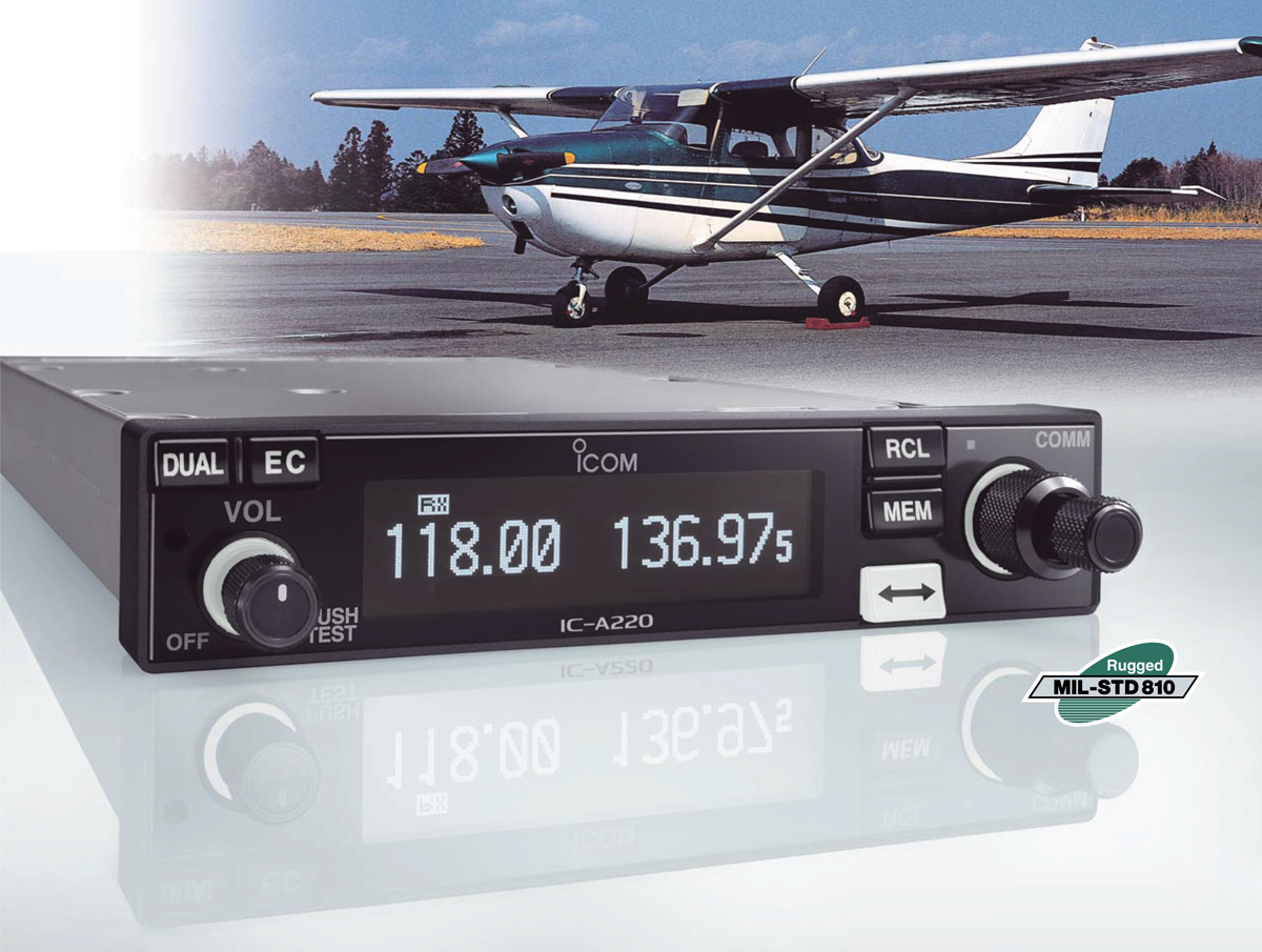 ICOM® Certifica sus Radios ante la Agencia Federal de Aviación de los EEUU