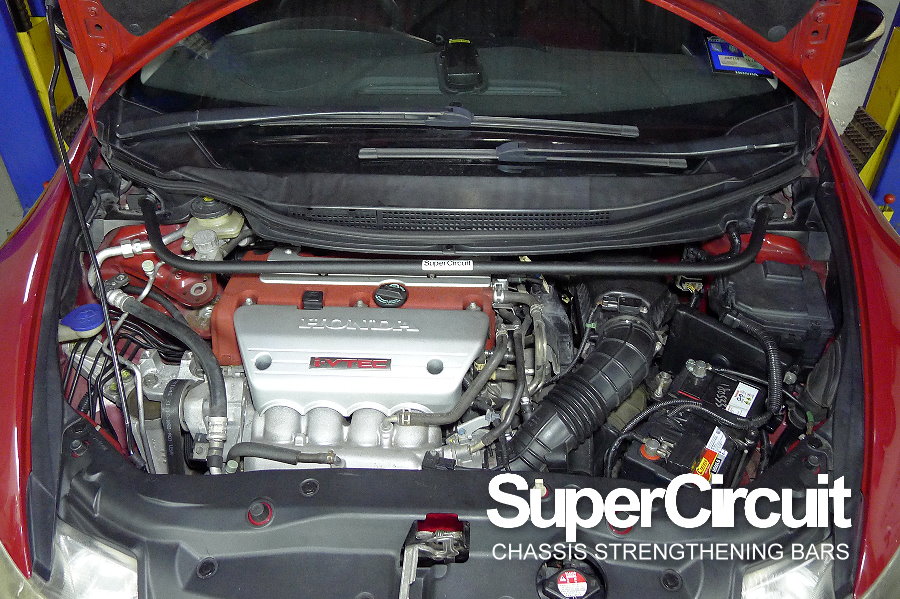 SUPERCIRCUIT CHASSIS STRENGTHENING BARS: Honda Civic FN2 Type-R (FN2R ...