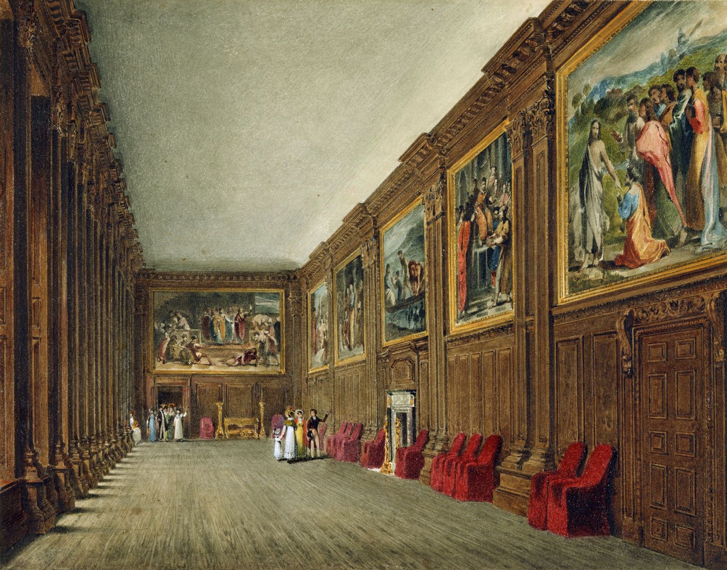 Spencer Alley: Watercolor Interiors by James Stephanoff (1784-1874)