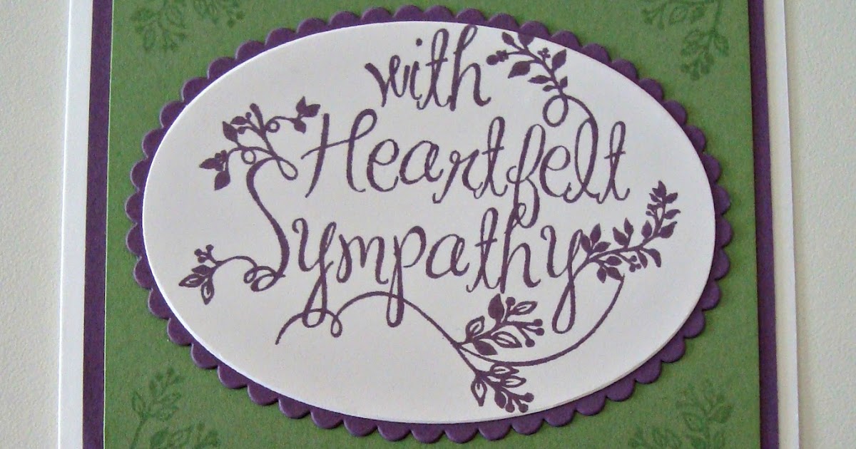 Stampin' With Pat: 2017 Sympathy Card.