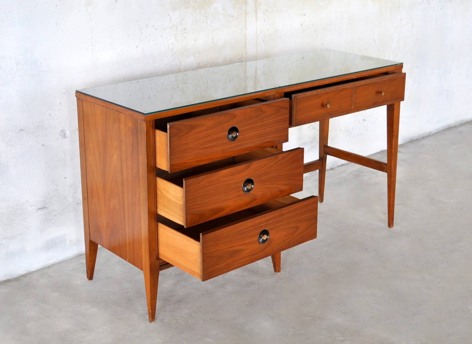 SELECT MODERN: Mid Century Modern Desk / Vanity Table