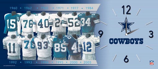 The Dallas Cowboys and their colorful uniform history – a video ...