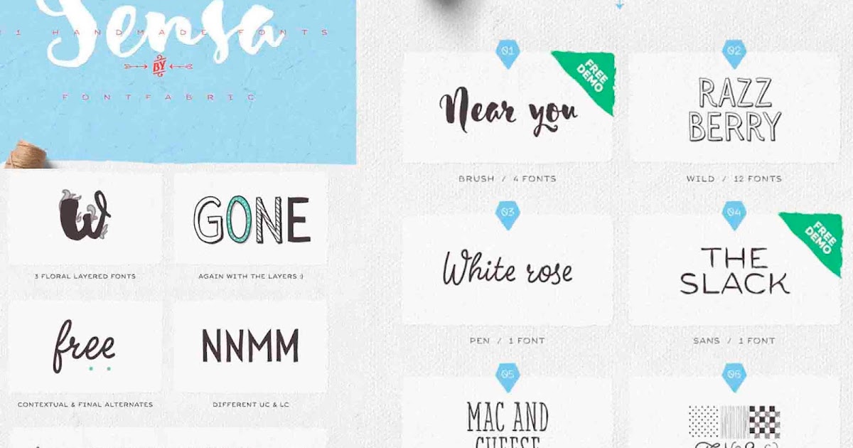 Fonts Premium: Sensa Font Family