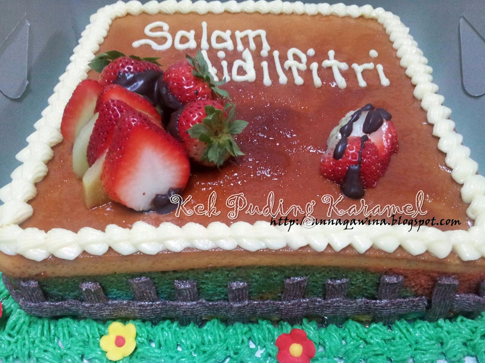 Heyy!! AnnaQawina disini: Kek Puding Karamel- Jamuan Aidilfitri