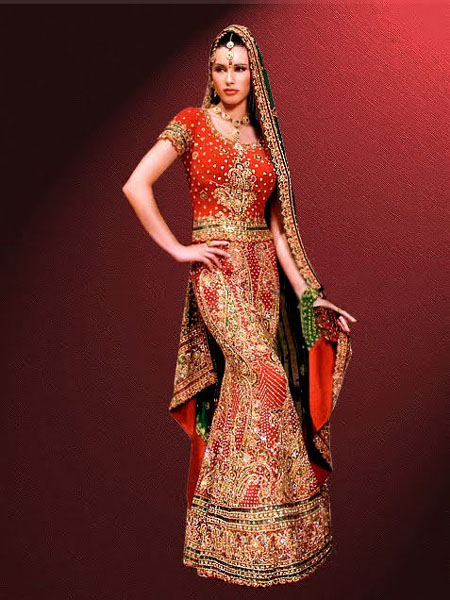 Pakistani & Indian Lenghas Design ~ Fashion Point