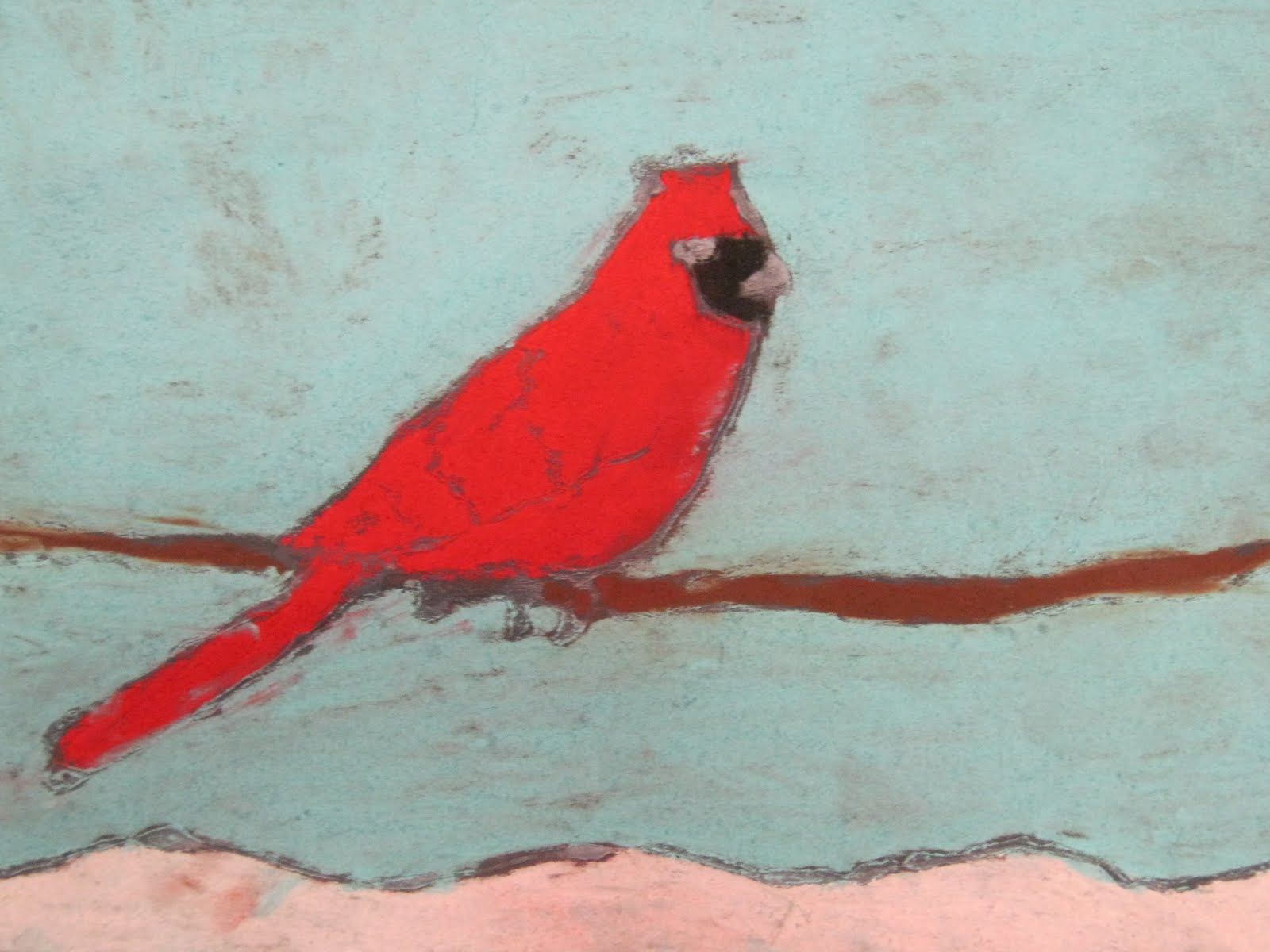 The Glitter Queen: Backyard Birds in Chalk Pastels