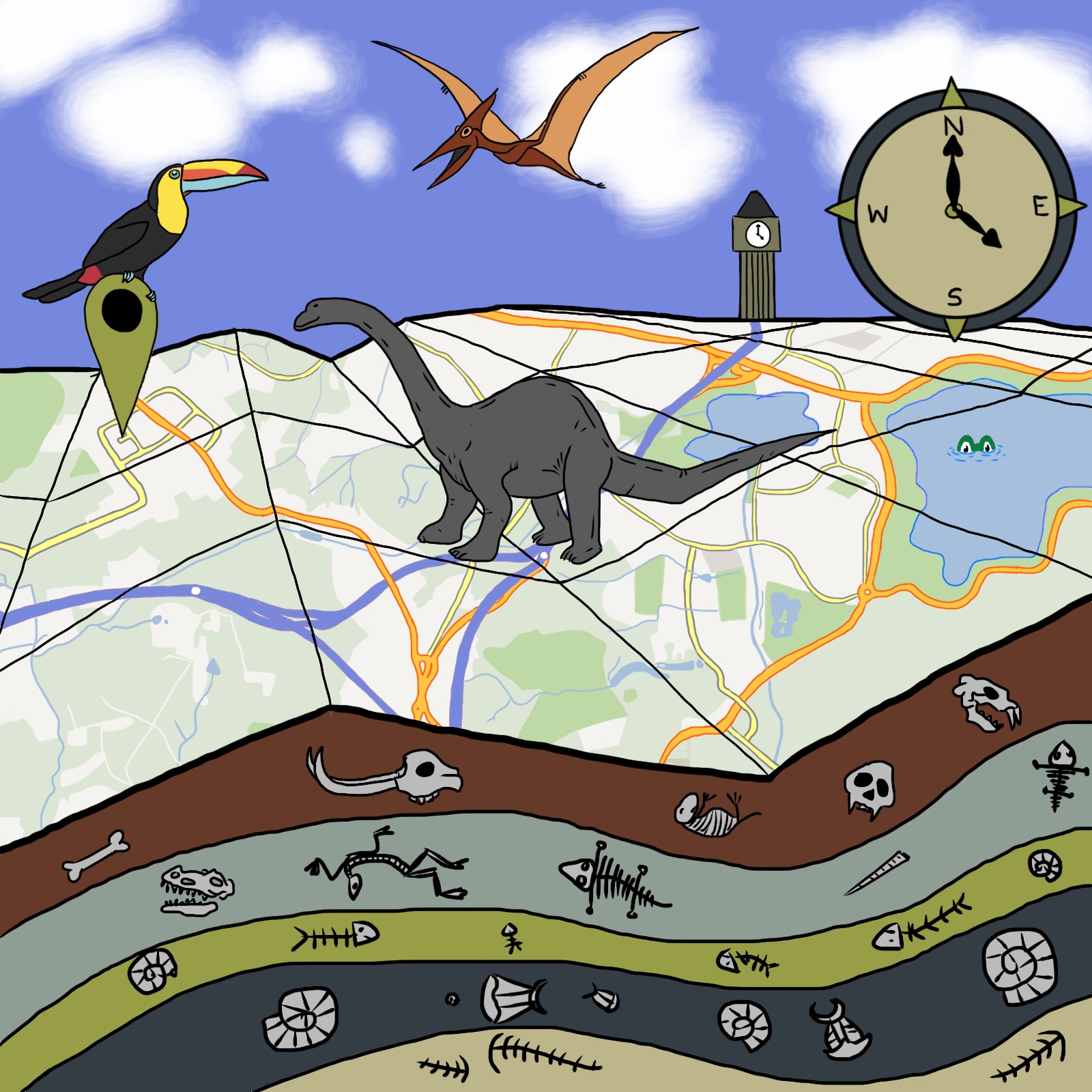 The Cabbages of Doom: MapTime: visualising Deep Time using Google Maps