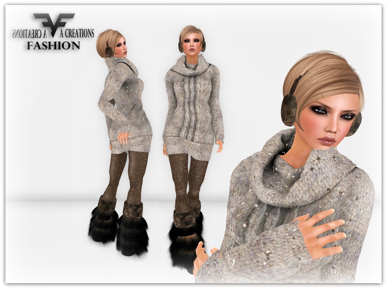 FA Creations: Second Life Fashion: Crystal Outfit