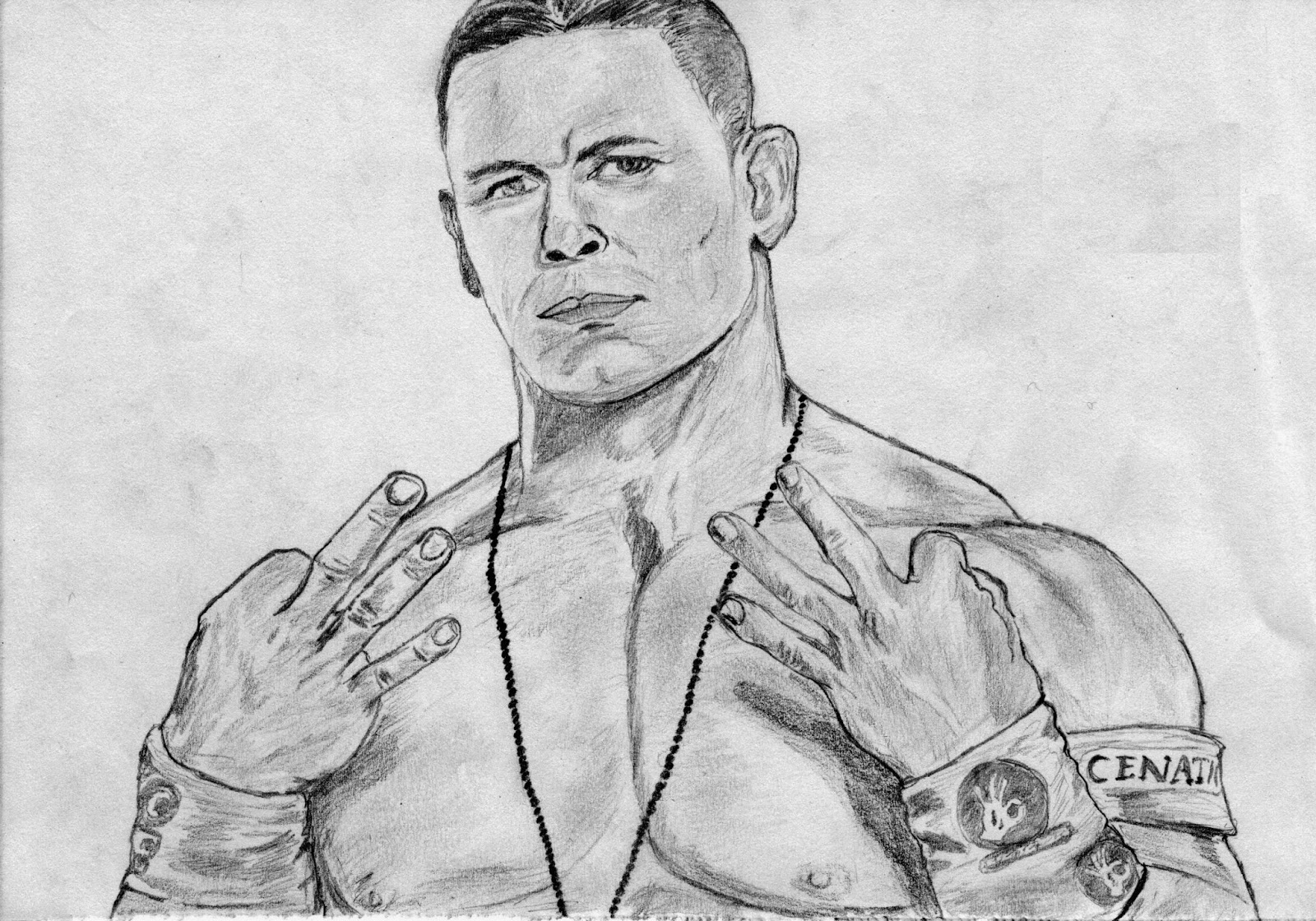 Words Celebrities Wallpapers: John Cena paintings`Sketches 2014