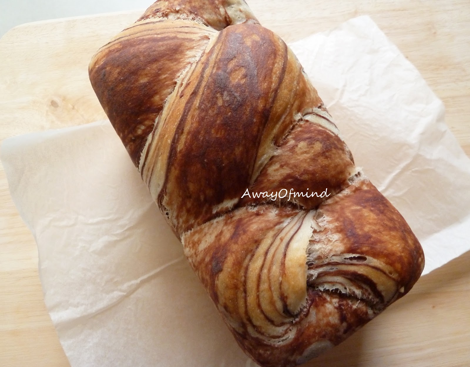 Awayofmind Bakery House: Chocolate Marble Bread Toast 65C Tangzhong ...