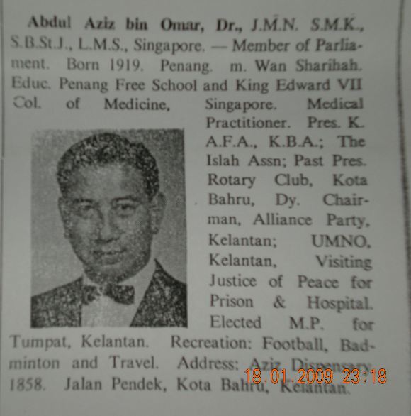 The Early Malay Doctors: Medical History of Kelantan 1900-1957