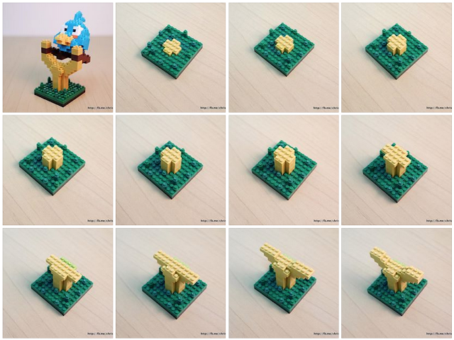 Christopher Tan: nanoblock Blue Angry Bird build instructions at http ...