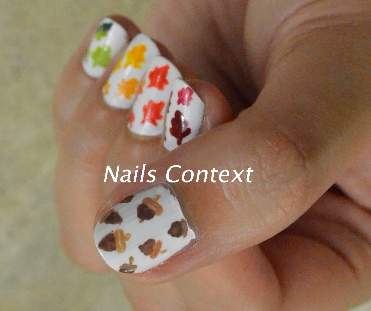 Nails Context: Fall Leaves