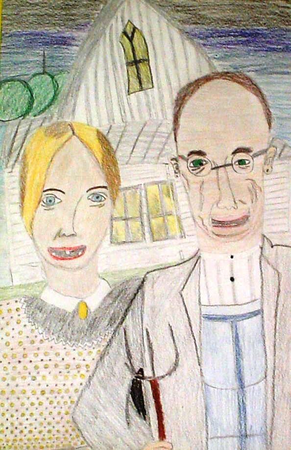 American Gothic Parody Simpsons