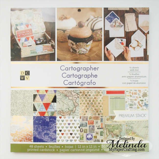 CraftyMelinda.com: DCWV February Challenge Cartographer Stack Card