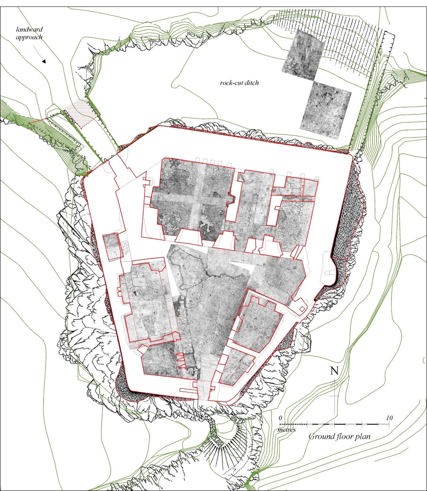 Mingary Castle: First Composite Plan of Castle