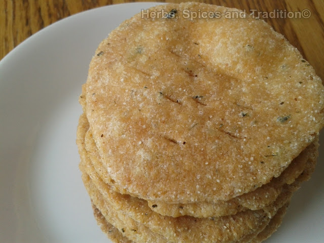 Herbs, Spices and Tradition: SEMOLINA MATHRI, CRISPY SAVORY SEMOLINA ...